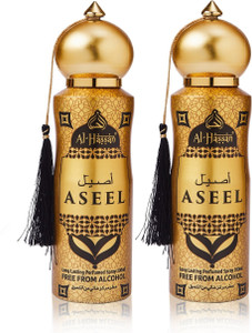 Al - Hassan Aseel Perfumed - (200ml Each) | Alcohol Free Body Spray ...