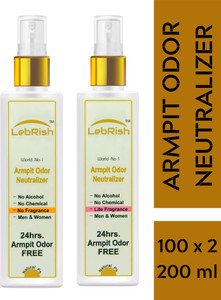 LebRish Armpit Odor Neutralizer Combo|Goodbye to Smelly Underarms|Zero ...