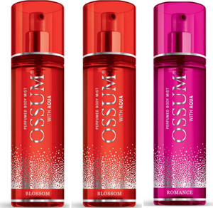 OSSUM Perfumed Body Mist 115 ML - Blossom 2 Pcs & Romance 1 Pcs Body ...