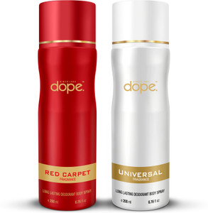 DOPE RED CARPET + UNIVERSAL Body Spray Combo | Deodorant Spray - For ...