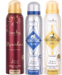 Teams Creation Adventure Gold Marvelous Silver Deodorant Body Spray ...
