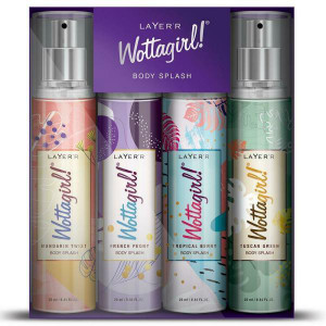 LAYER'R Wottagirl Body Splash for Women Pack Of 4*25ml Body Spray - For ...
