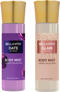 BELLAVITA DATE & GLAM Body Mist Set|Floral, Jasmine & Vanilla notes ...