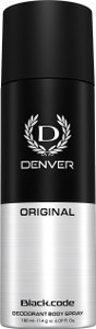 DENVER Original Black Code Deodorant Body Spray - For Men - Price in ...