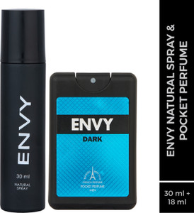 Envy Natural Spray and Dark Pocket Perfume (30 ml + 18 ml) Perfume Body ...