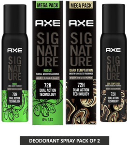AXE SIGNATURE Dark Temptation and Rogue Deodorant Spray - For Men ...