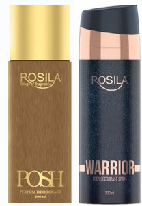 Rosilla Pose & Warrior Deodorant Body Spray 200ml Pack of 2 Body Spray ...