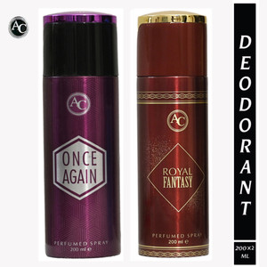 Aero Care Once Again & Royal Fantasy Edition Deodorant Spray - For Men ...