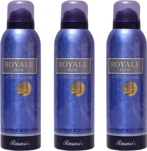 RASASI 3 Royale Blue Men Deodorant Spray - For Men - Price in India ...