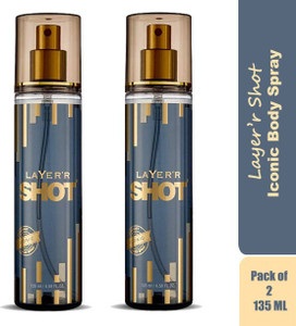 LAYER'R SHOT ICONIC FRAGRANT BODY (PACK OF 135ML*2) Deo... Deodorant ...