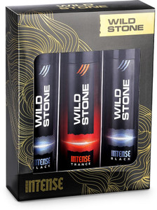 Wild Stone Intense 2 Black & 1 Trance Body Perfume | No Gas Deo for Men ...