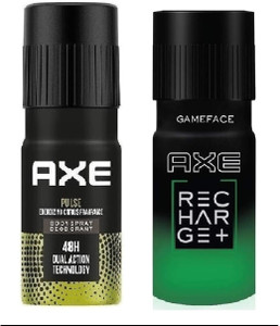 AXE Pulse + Game Face deodorant Body spray 150 ml pack 2 Deodorant ...