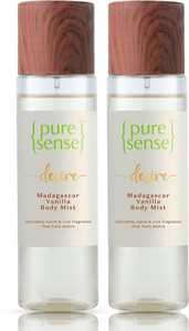 PureSense Madagascar Vanilla Body Mist Combo Long Lasting Fragrance ...