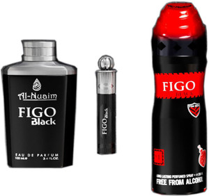Buy Al-Nuaim Figo Black 6 ml Attar Roll&100 ml Perfum &200 ml Perfume ...