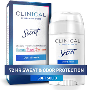 Secret Clinical Strength Advanced Solid Antiperspirant and Deodorant ...