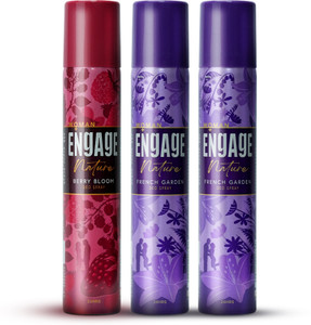 Engage Nature Deo: 2 French Garden & 1 Berry Bloom (150ml X 3 ...