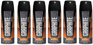 GRAPHITE Lethal Deo Body Spray 150 ml PACK OF 6 Body Spray - For Men ...