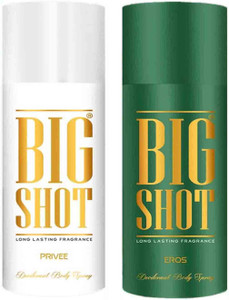 OSCAR Big Shot Eros & Privee Deodorant Body Spray 150ml Pack Of 2 Body ...