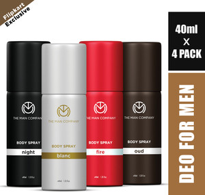 THE MAN COMPANY Travel Deo Kit - Blanc, Fire, Night & Oud Deodorant Set ...