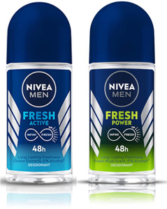 NIVEA Fresh Active Roll On 50ML & Fresh Power Roll On 50ML (Set of 2 ...