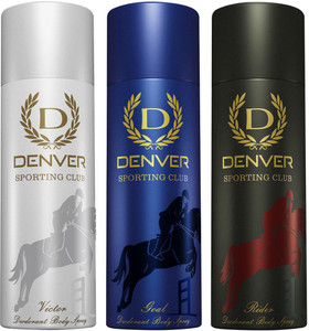 DENVER Sporting Club Rider, Goal & Victor Body Spray - For Men - Price ...