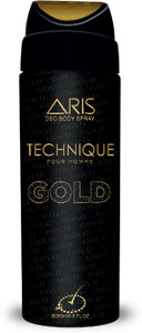 ARIS Technique Gold Deo Body Spray | USA | Deodorant Spray - For Men ...