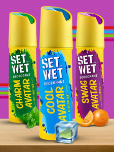 SET WET Cool, Charm and Swag Avatar Deodorant Spray - For Men - Price ...