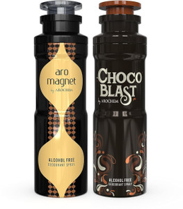 AROCHEM COMBO PACK OF ARO MAGNET & CHOCO BLAST Deodorant Spray - For ...