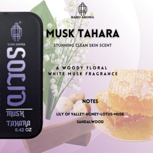 raro aroma Musk tahara Luxury solid perfume Unisex made with natural ...