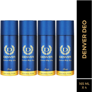 DENVER Pride Body Deo (165 ml x 4) Deodorant Spray - For Men - Price in ...