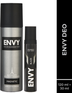 Envy Magnetic Body Deo 120 ml & Blaze Nano 30 ml Deodorant Spray - For ...