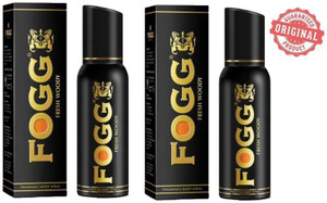 FOGG FRESH WOODY FRAGRANCE BODY SPRAY EACH 120 ML PACK-2 Deodorant ...