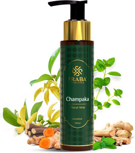 PRABA AYURVEDHA Champaka Floral Mist- Natural Face Mist and with Real ...