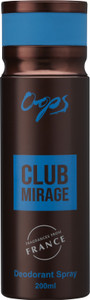 OOPS Deodorant Spray - Club Mirage, 200ml Deodorant Spray - For Men ...