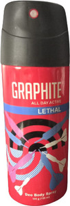 GRAPHITE LETHALE NEW 2023 PACK OF 1 Deodorant Spray - For Men & Women ...