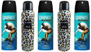 zudio WILD WOMEN-2,SPARK -3 PACK OF 5 Body Spray - For Men & Women ...