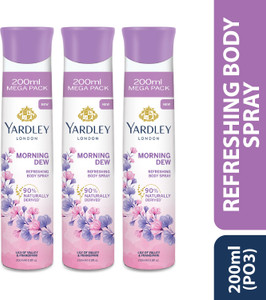 Yardley London Morning Dew Refreshing Body Spray 200ml Deodorant Spray ...
