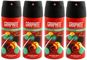 GRAPHITE Cruise Deo Body Spray 150 ml pack of 4 Body Spray - For Men ...