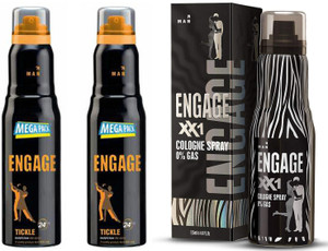 Engage Tickle & XX1 (Zero GAS) Perfume Body Spray Combo Perfume Body ...