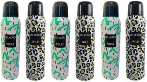 zudio pulse men-3 wild women -3 pack of 6 Body Spray - For Men & Women ...
