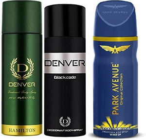 PARK AVENUE Good Morning Deo 150ml & Black Code & Green Hanilton 165ml ...