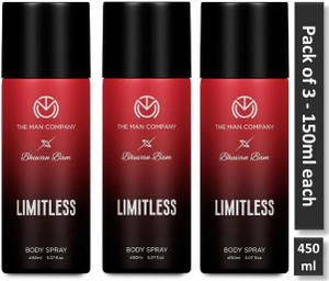 THE MAN COMPANY Limitless Long-Lasting Deodorant Body Spray Combo Pack ...
