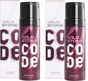 Wild Stone CODE Iridium Body Perfume for Men (150 ml each) No Gas Deo ...