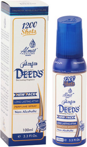 Almas ATTAR SPRAY DEEDS 1200 SHOTS NON ALCOHOLIC Body Spray - For Men ...