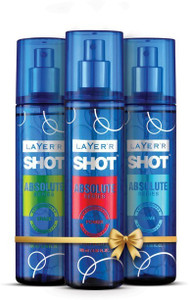 LAYER'R Shot Absolute Series Game, Power, Craze Body Sp... Deodorant ...