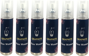 GRAPHITE rose women pack of 6 Deodorant Spray - For Men & Women - Price ...