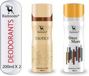 RAMSONS Exotica & Once More Deodorant Combo Deodorant Spray - For Men ...