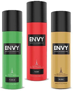 Envy FORCE+FIERY+RUSH DEODORANT BODY SPRAY 120MLX3 Deodorant Spray ...