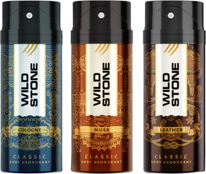 Wild Stone Classic Cologne, Leather & Musk Deodorant Spray - For Men ...