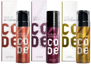 Wild Stone CODE CODE Copper, Gold & Iridium (150 ml each) Long Lasting ...